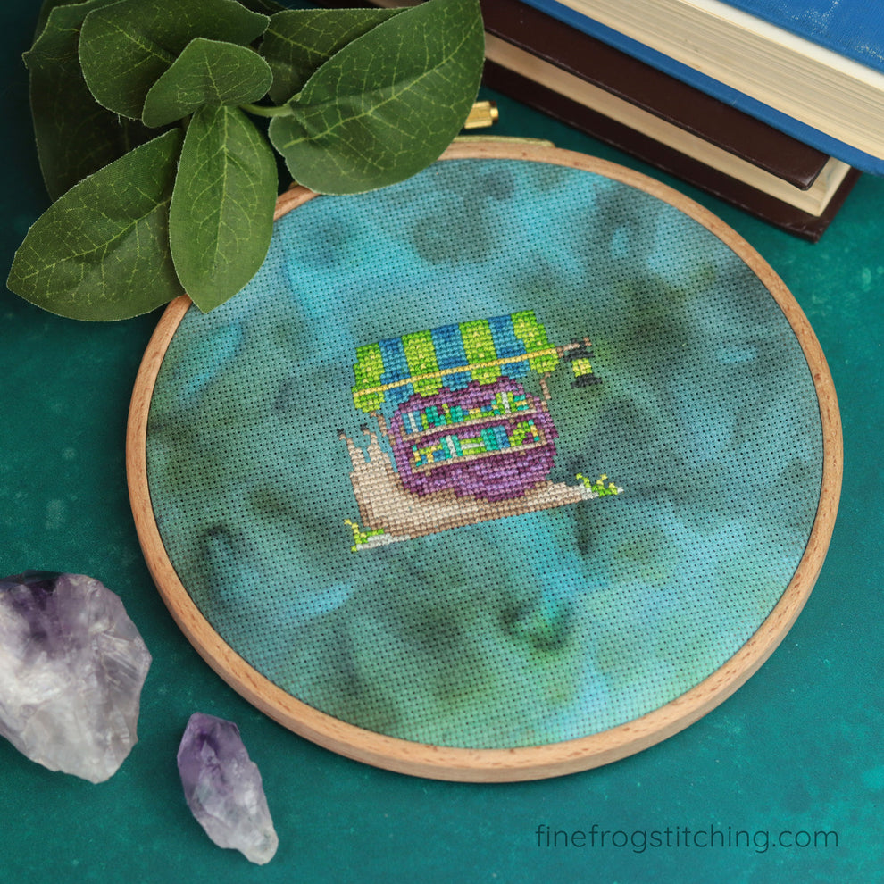 Travelling Snail Merchant - Snail Fantasy Cross Stitch Pattern PDF ...