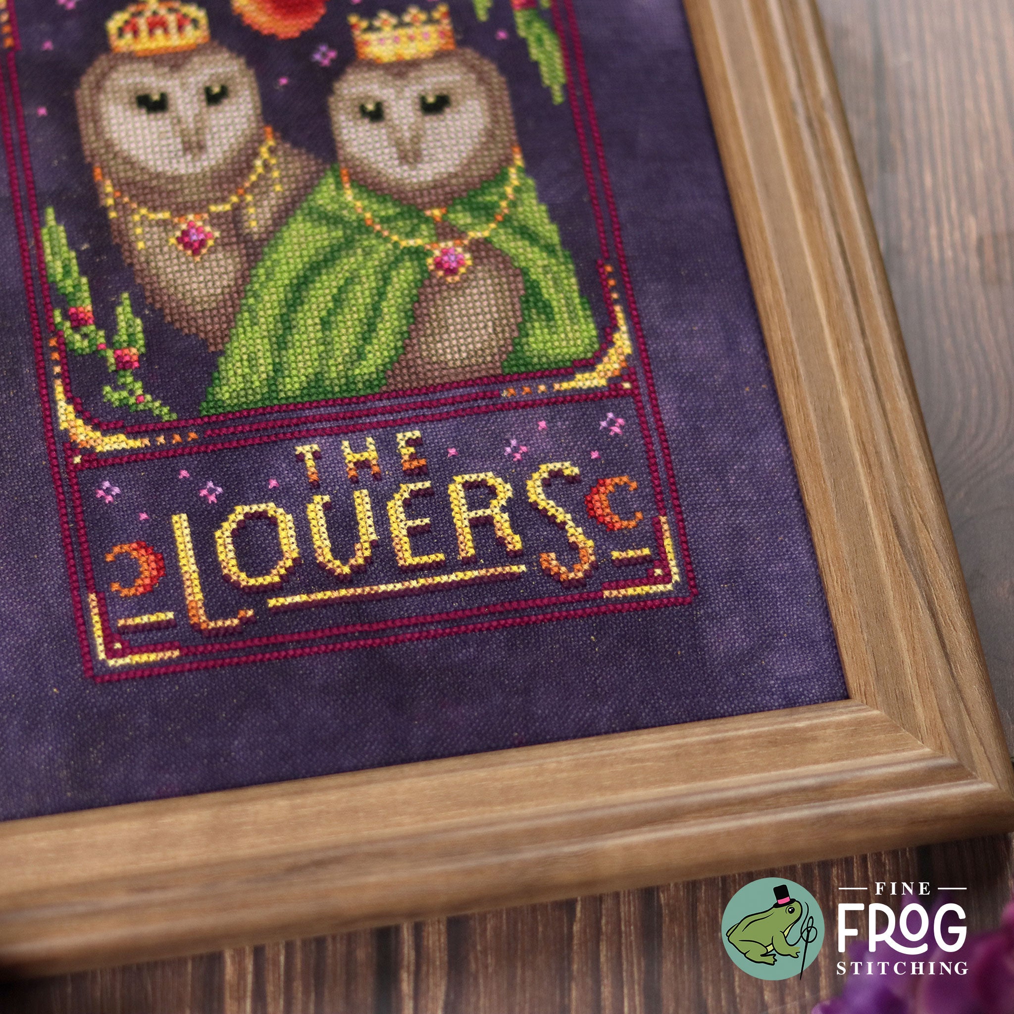 Feather Tarot: The Lovers - Barn Owl Tarot Card Cross Stitch Pattern P ...